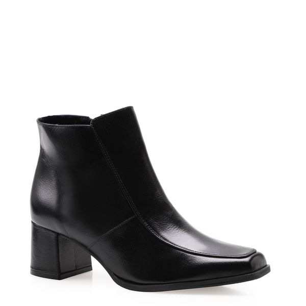 Bota Feminina Squared Toe Boot - Couro Fly Preto - corello
