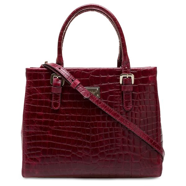 Bolsa Tote New Croco Couro - Scarlet - corello