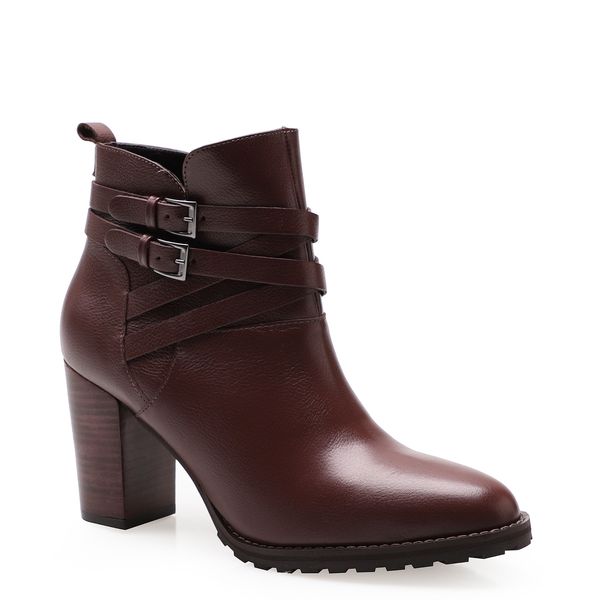 Bota Feminina Buckle Boot - Couro Fly Café - corello