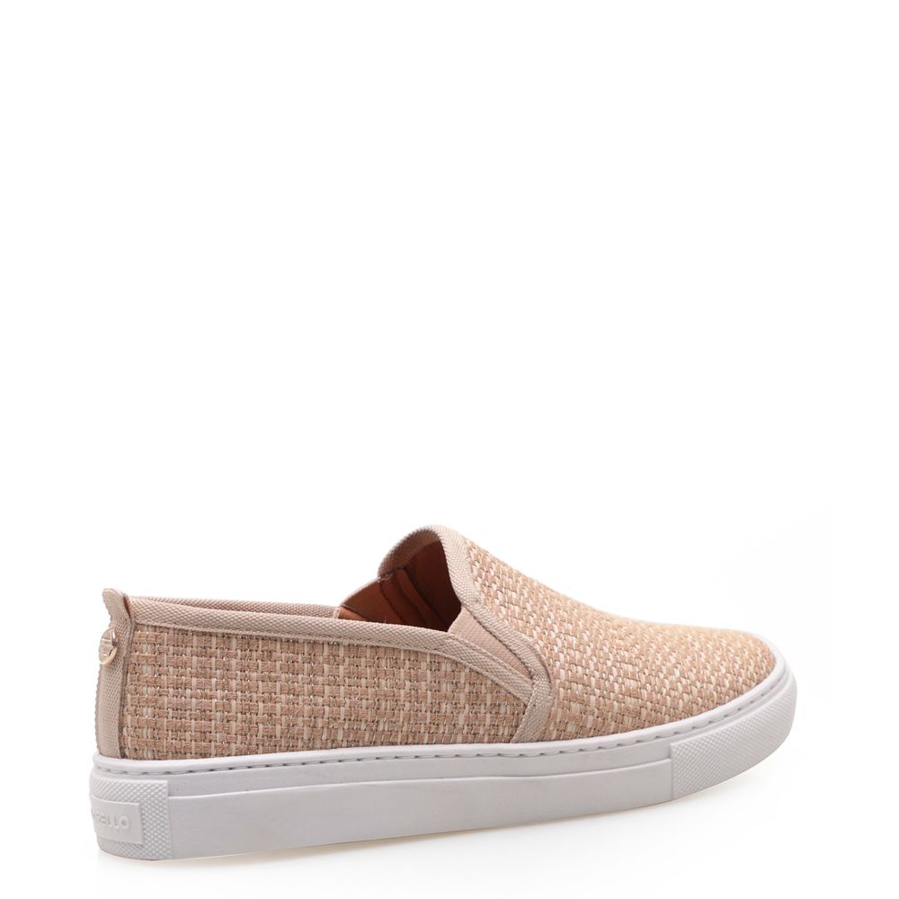 Slip On Feminino - Tressê Natural / Gorgurão - corello