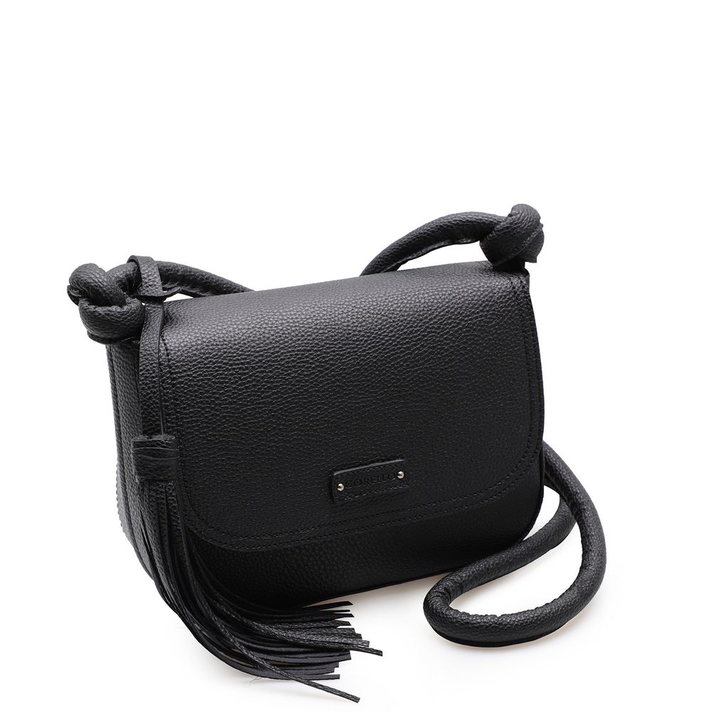 Bolsa Transversal Feminina Melissa - Preto - corello