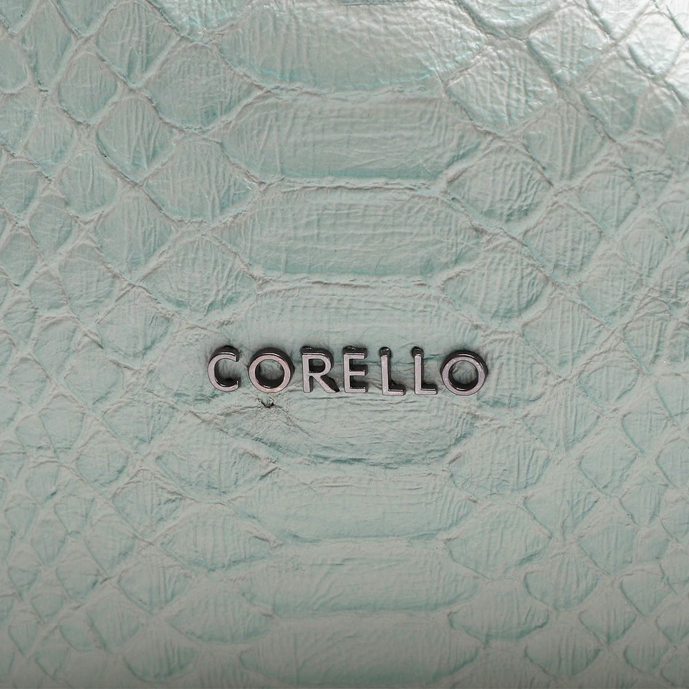 Bolsa Sacola Feminina Luna - Couro Python Verde - corello