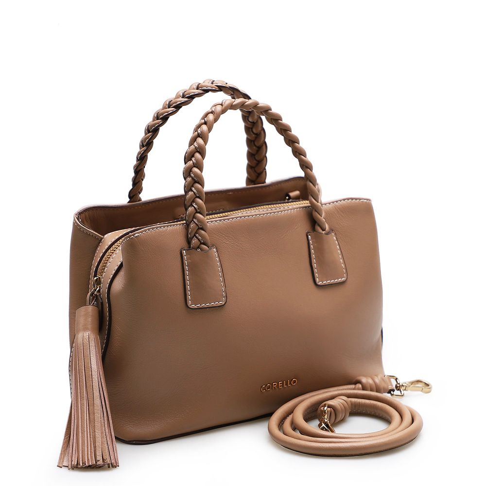 Bolsa Tote - Couro New Floater Bege - corello