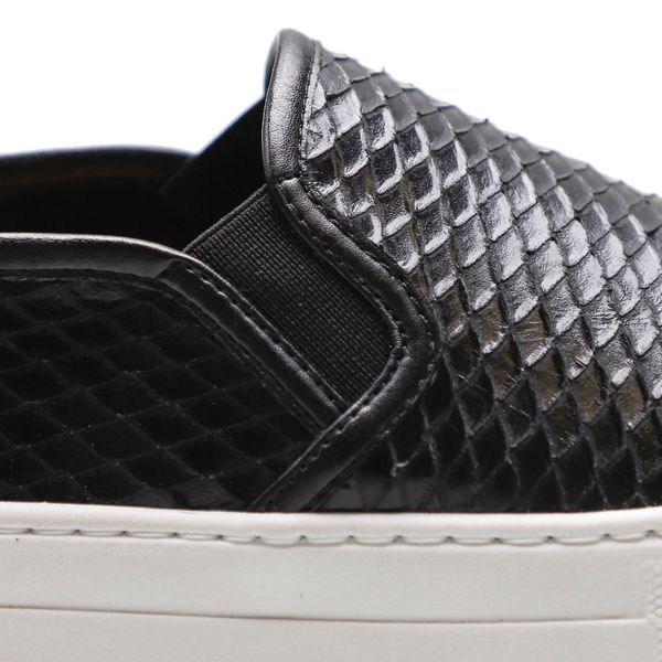 Slip On Python - Couro Preto - corello