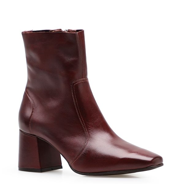 Bota Square - Couro Marrom - corello